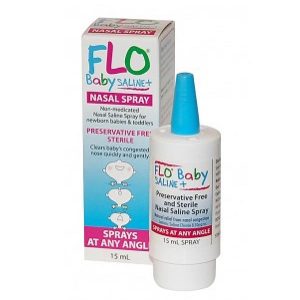 Flo Baby spray to clear babies nasal congestion and blocked stuffy nose